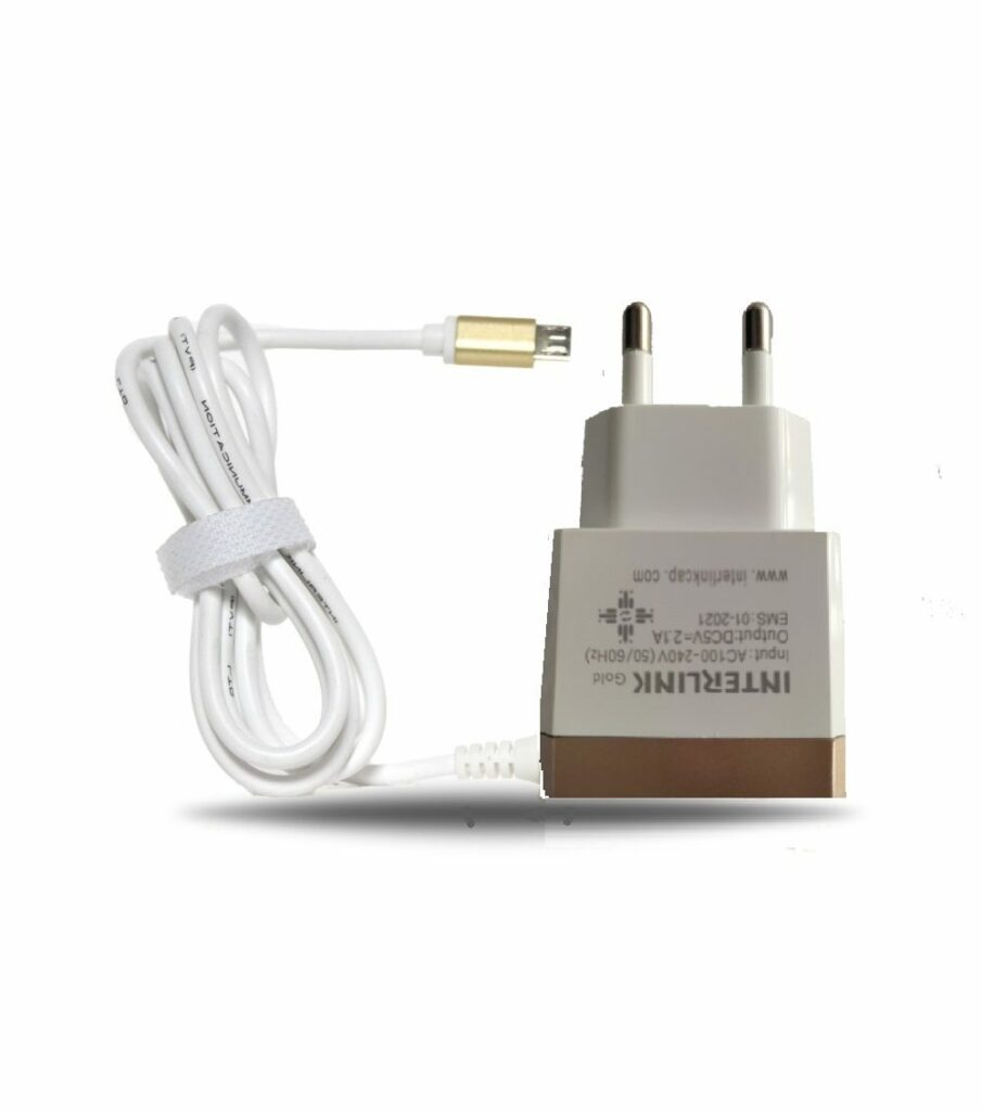 Mobile Charger Interlink Gold 2.1A - Rashid Computers